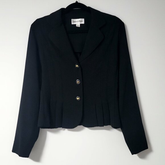 Danny & Nicole | Jackets & Coats | Vintage 9s Danny Nicole Black ...